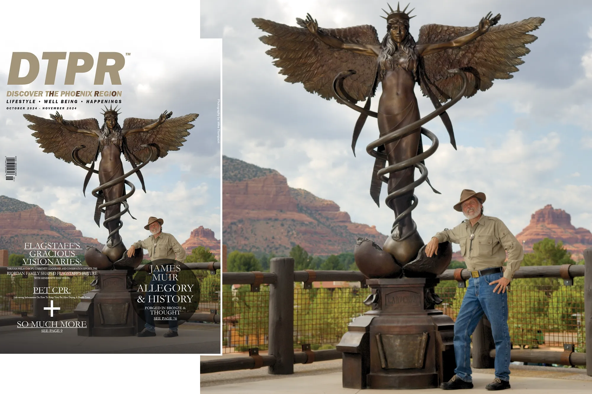 James N Muir Caduceus In Bronze | Discover The Phoenix Region Magazine